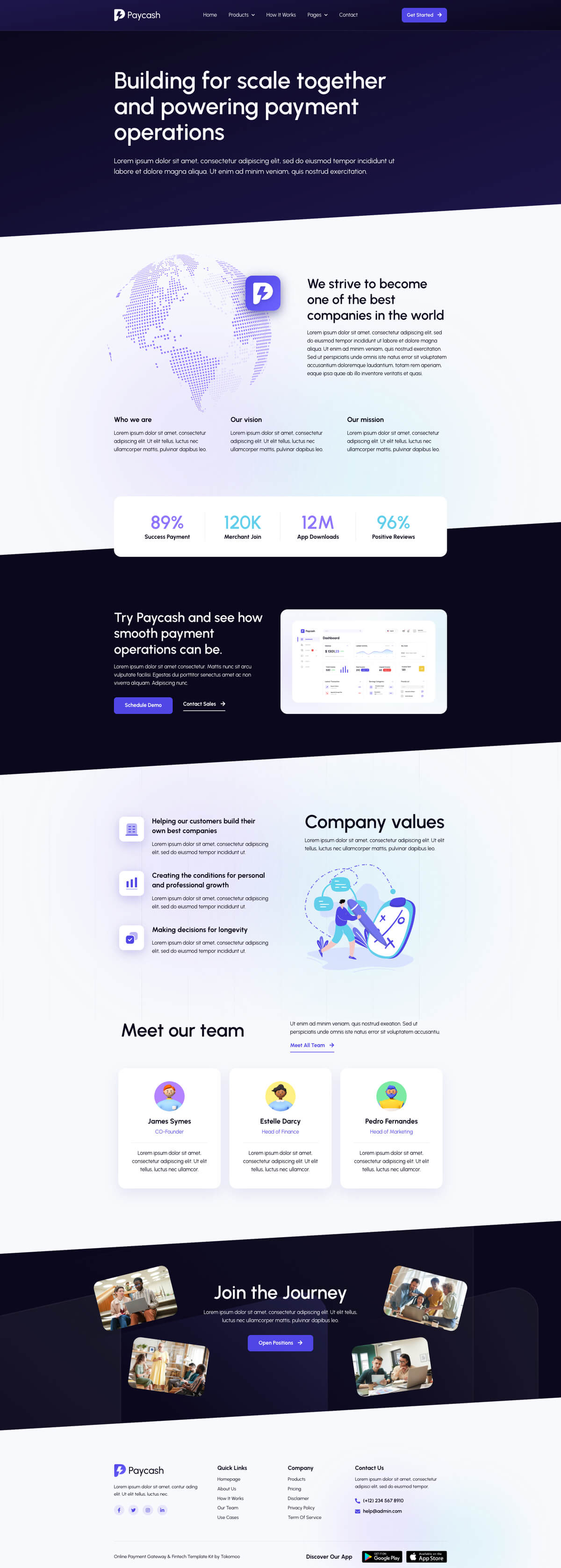 Paycash Online Payment Gateway And Fintech Elementor Template Kit By Tokomoo